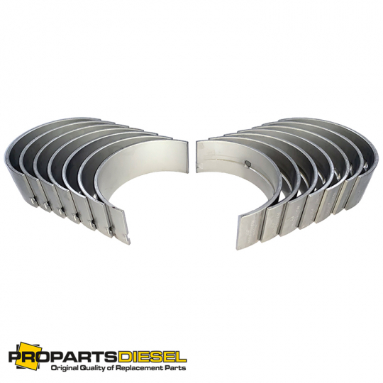 DAEWOO DE12TI / D2366, MAIN BEARING SET +0.25 OEM / PPD-65.01110-6055B