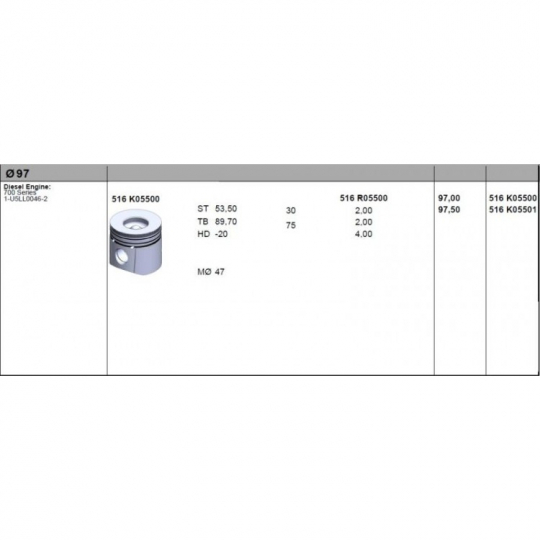 CATERPILLAR 3034 PISTON WITH PIN STD / ProPartsDiesel 212-3677